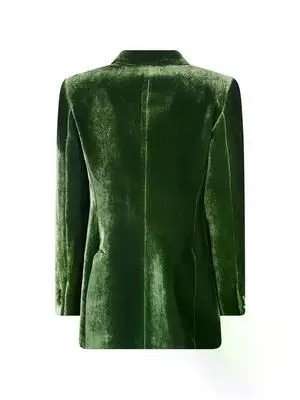 P.a.r.o.s.h Double-breasted Velvet Blazer