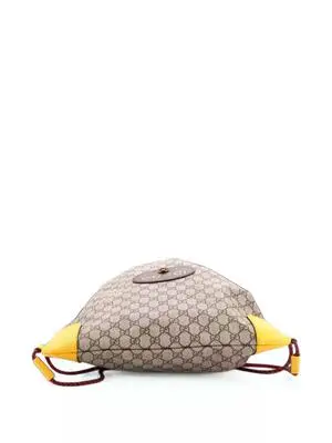 Gucci Neo Vintage Drawstring Gg Coated Canvas Large Backpack