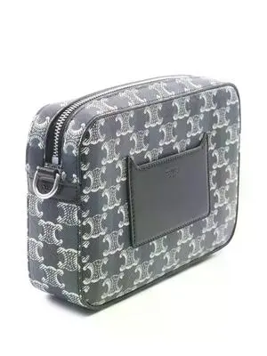 Celine 2000-2026 Small Triomphe Coated Canvas Camera Bag Crossbody Bag