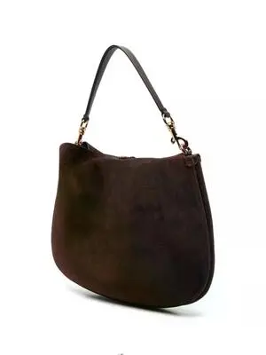 Etro Pony Suede Buckle-detail Shoulder Bag - Brown