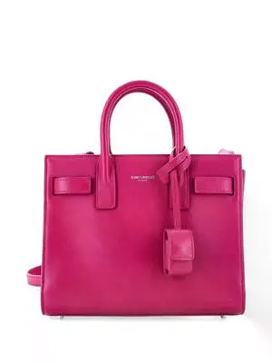 Saint Laurent Sac De Jour Leather Nano Tote Bag - Pink