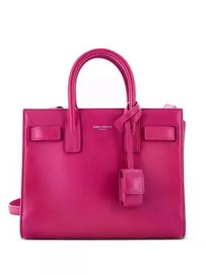 Saint Laurent Sac De Jour Leather Nano Tote Bag - Pink