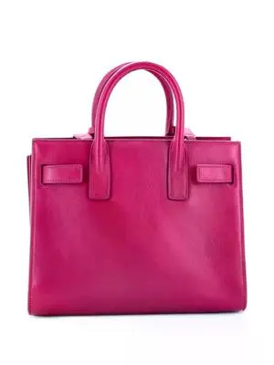 Saint Laurent Sac De Jour Leather Nano Tote Bag - Pink