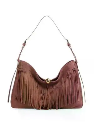 Furla Fringe-trimmed Leather Shoulder Bag