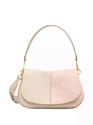 GIANNI CHIARINI Grained-leather Shoulder Bag - Neutrals
