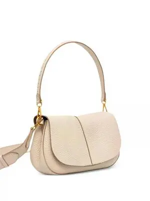 GIANNI CHIARINI Grained-leather Shoulder Bag - Neutrals