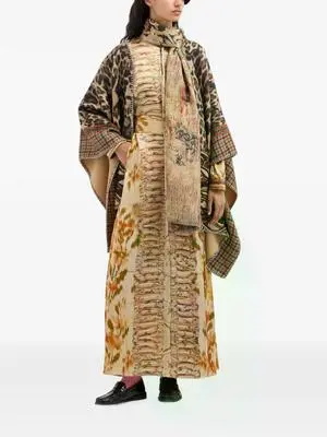 PIERRE-LOUIS MASCIA Leopard-print Poncho Cape