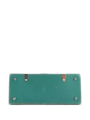Goyard Coated Canvas With Leather Saigon Pm Satchel - Green
