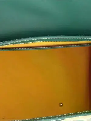 Goyard Coated Canvas With Leather Saigon Pm Satchel - Green