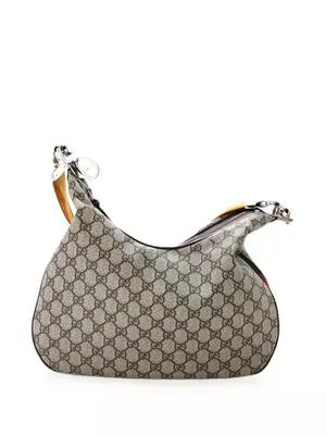 Gucci Attache Gg Coated Canvas Medium Hobo Bag