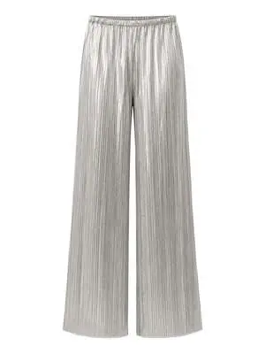 FORTE_FORTE Trousers With An Elasticated Waist And Irregular Pleating