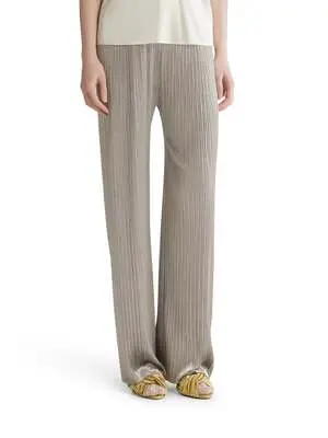 FORTE_FORTE Trousers With An Elasticated Waist And Irregular Pleating