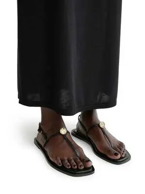 TOTEME T-strap Leather Sandals