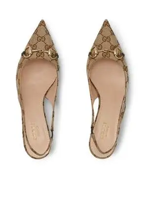 Gucci Slingback Collection With Horse Hook