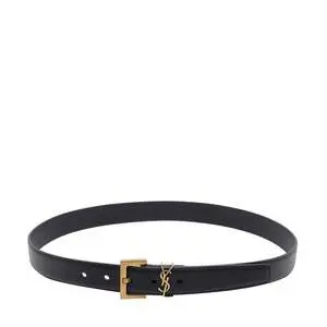 Saint Laurent Cassandre Belt - Black