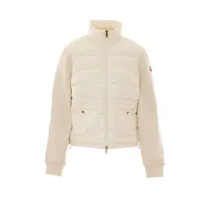 Moncler Logo Cardigan - White