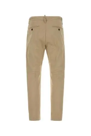 Dsquared2 Beige Stretch Cotton Chino Pant
