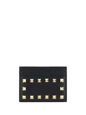 Valentino Garavani Rockstud Card Holder - Black