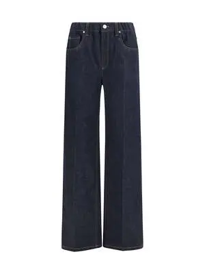 Brunello Cucinelli Palazzo Denim Pants