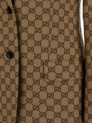 Gucci All-over Gg Motif Blazer