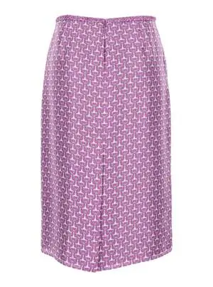 Gucci Printed Silk Skirt - Multicolor