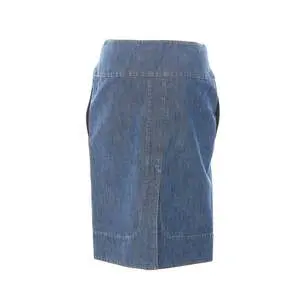 Fendi Straight Midi Denim Skirt