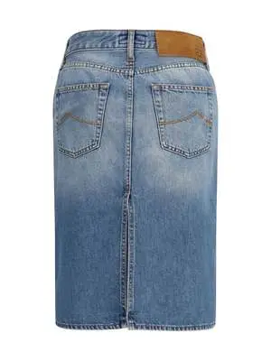 JACOB COHЁN Denim Midi Skirt