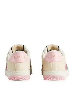 Gucci Screener Crystal Embellished Sneakers