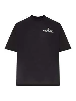 Amiri Cotton T-shirt With Logo - Black