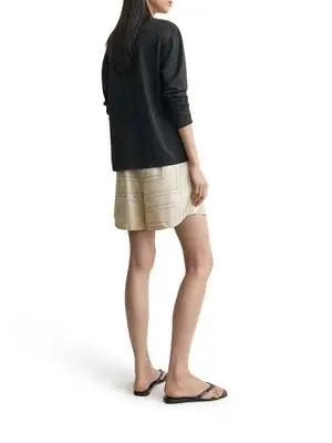 TOTEME Monogram Silk Shorts
