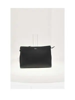 Dior Flat Cannage Pouch - Black