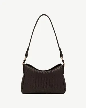 Strathberry Strathberry Sway Leather Shoulder Bag Brown