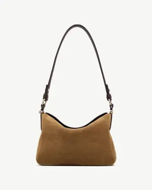Strathberry Sway Leather Shoulder Bag - Brown