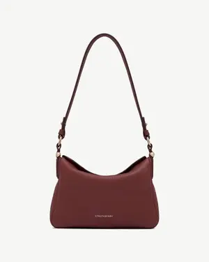 Strathberry Sway Leather Shoulder Bag - Red