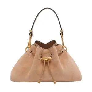 JIMMY CHOO Small Cinch Shoulder Bag - Cream