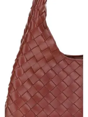 Bottega Veneta Campana Shoulder Bag - Red