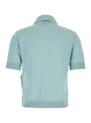 Gucci Wool Polo With Logo Lettering Embroidery - Multicolor