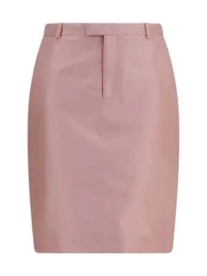 Gucci Silk Faille Skirt - Pink
