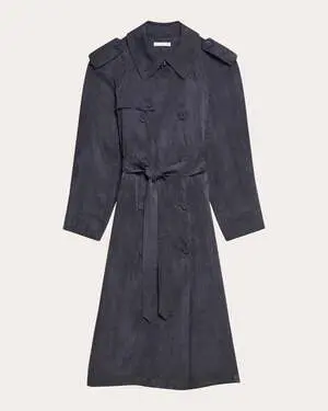 Helmut Lang Fluid Microsuede Trench Coat