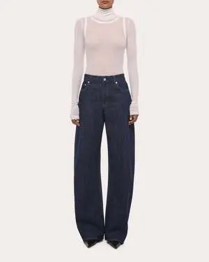 Helmut Lang Mid-rise Saddle Jeans