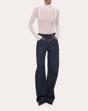 Helmut Lang Mid-rise Saddle Jeans