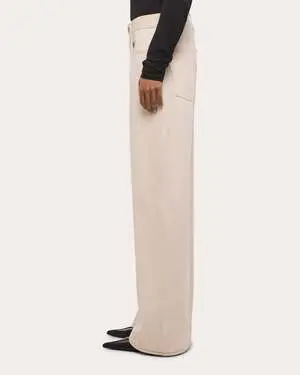 Helmut Lang Organic Italian Denim Mid-rise Saddle Jeans