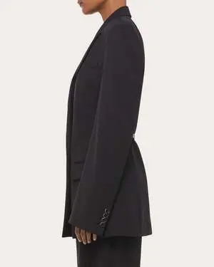 Helmut Lang Wool Gabardine Wardrobe Belted Blazer