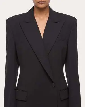 Helmut Lang Wool Gabardine Wardrobe Belted Blazer
