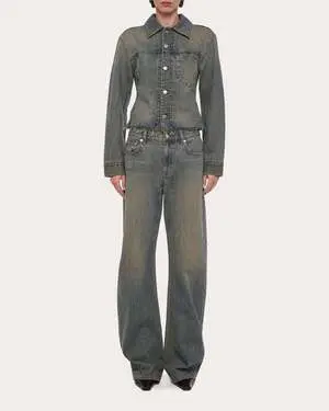 Helmut Lang Relaxed Bootcut Jeans - Blue