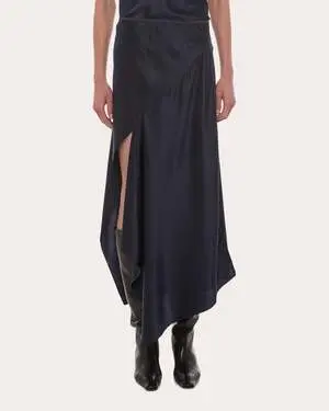 Helmut Lang Silk Handkerchief Slip Skirt