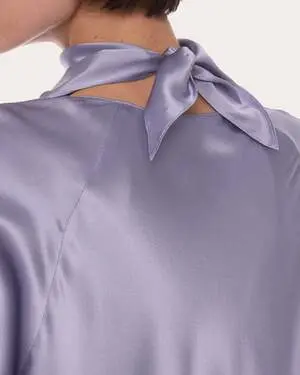 Helmut Lang Silk Tie-neck Handkerchief Top
