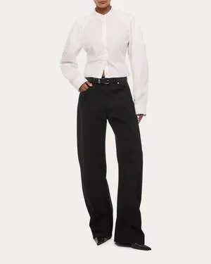 Helmut Lang Mid-rise Saddle Jeans