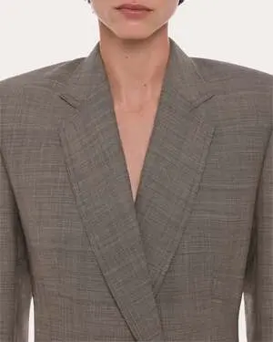 Helmut Lang Sculptural Wool-blend Blazer