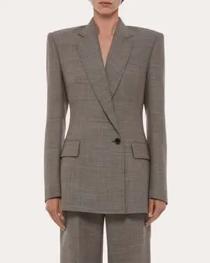 Helmut Lang Sculptural Wool-blend Blazer